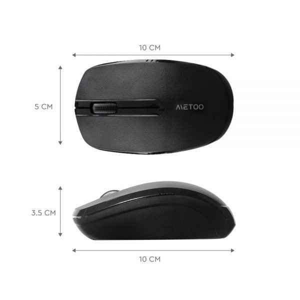 Mouse Wireless Metoo E0se 2 4g Silent Click Techno Computer Shop