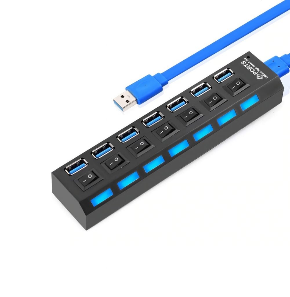 USB HUB 7 Port 3.0 with Switch - Techno Computer Shop | ហាង តិចណូ ...